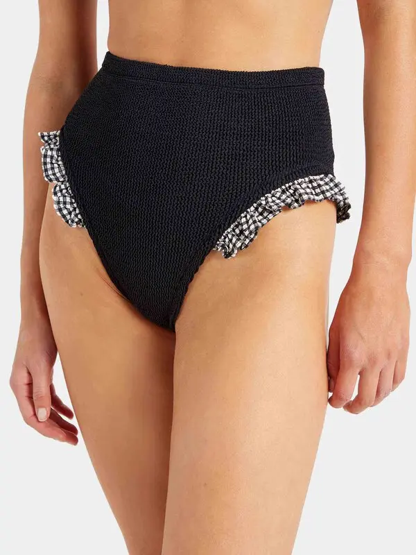 Hunza G Peggy Bikini - Black Gingham