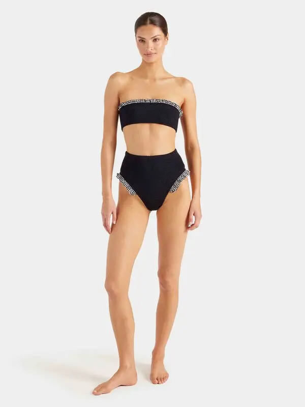 Hunza G Peggy Bikini - Black Gingham