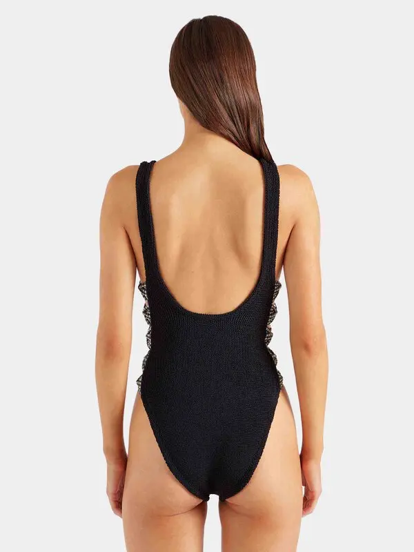 Hunza G Tiffany One-piece Swimsuit - Black Gingham
