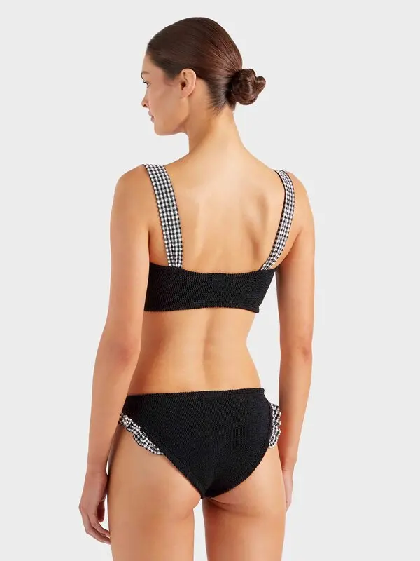 Hunza G Loretta Bikini - Black Gingham