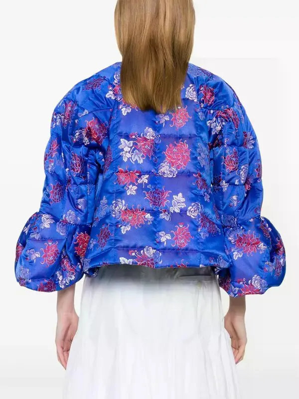 Comme Des Garçons Floral-jacquard Jacket