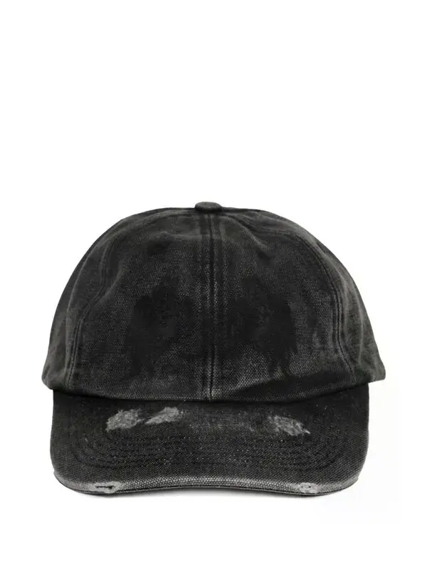 WARREN LOTAS Distressed-effect Cap - Black