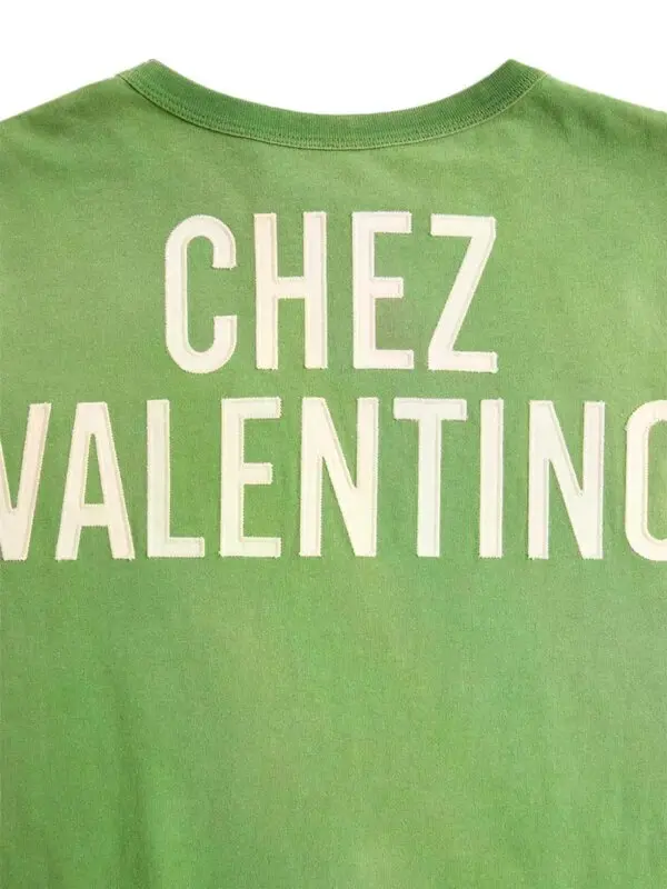Valentino Garavani Printed Cotton T-shirt - Green