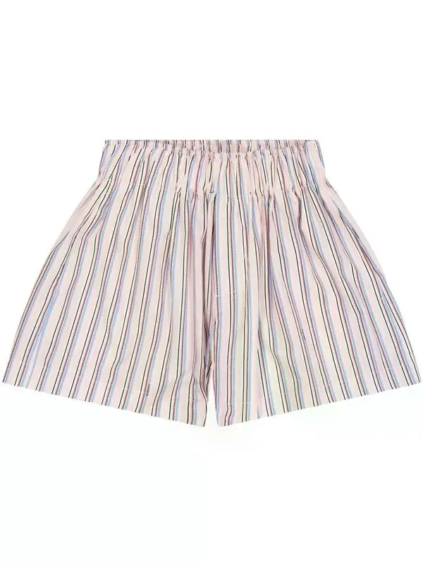 LANEUS Stripped Wide-leg Shorts