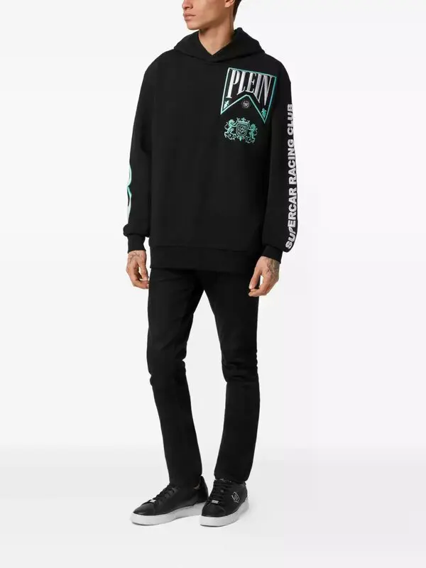 Philipp Plein Flame Racing Hoodie