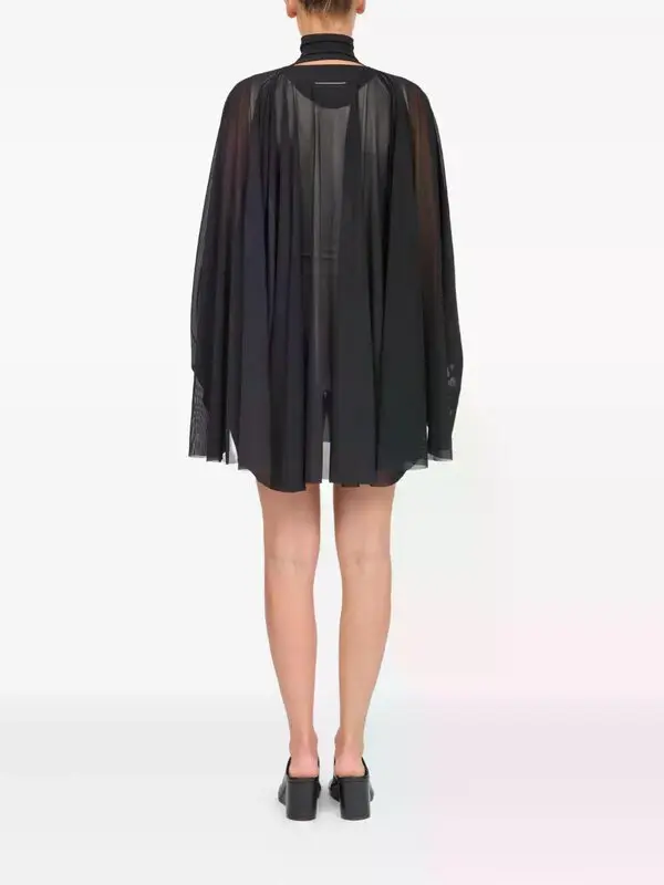 MAISON MARGIELA Semi-sheer Mini Dress