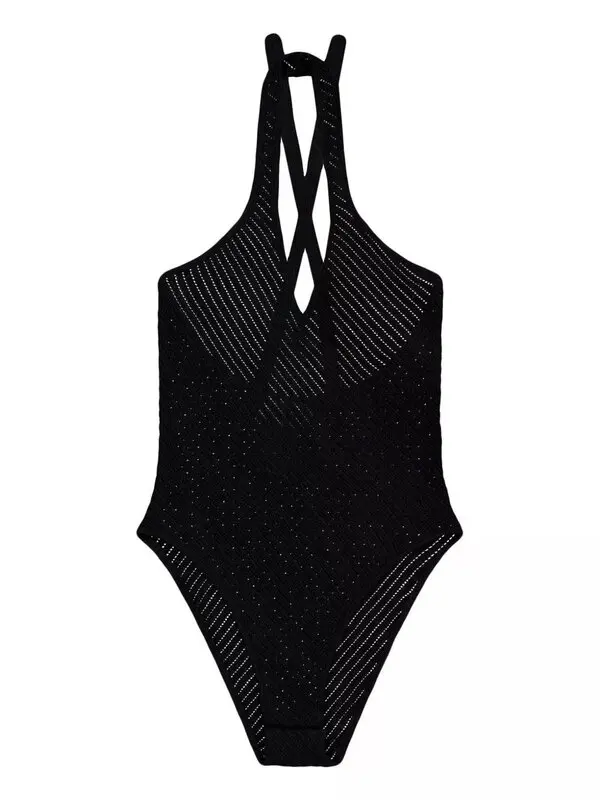 LANEUS Knitted Swimsuit - Black