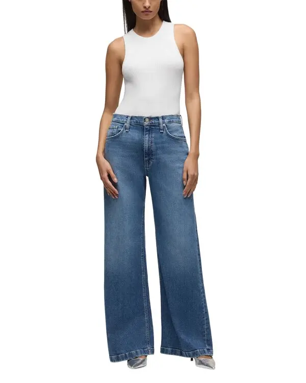 Hudson Jeans Jodie High-rise Wide-leg Jeans - Lunar