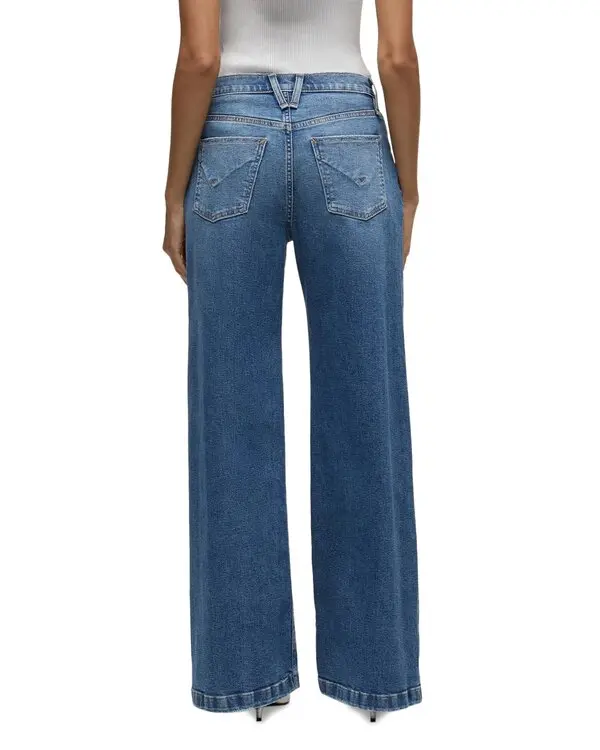 Hudson Jeans Jodie High-rise Wide-leg Jeans - Lunar