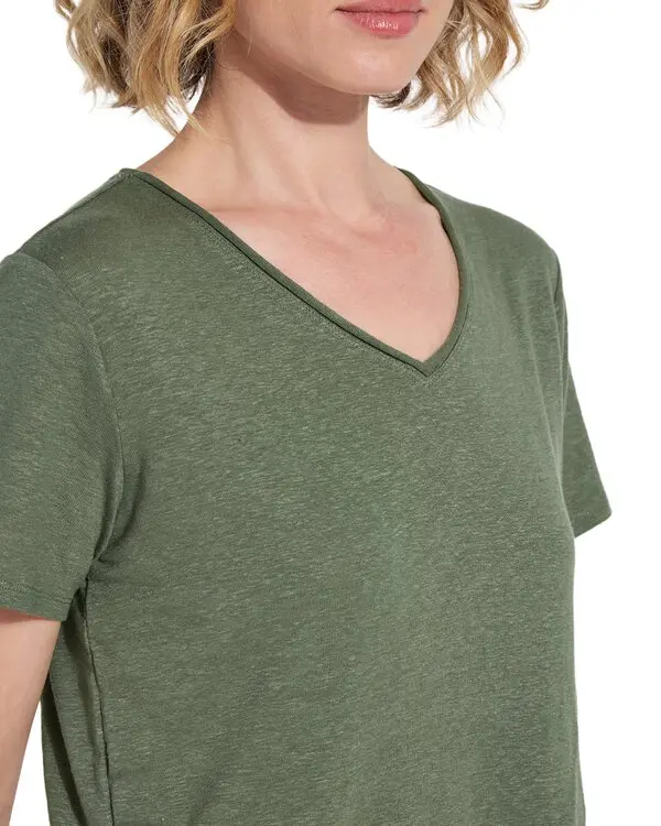 Lyssé Boxy Fit Top - Stone Green