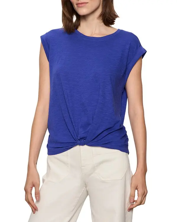 Sanctuary Knotted Hem Muscle Tee - Luminous