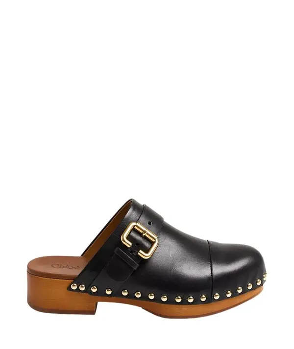 Chloé Jeannette Clogs - Black