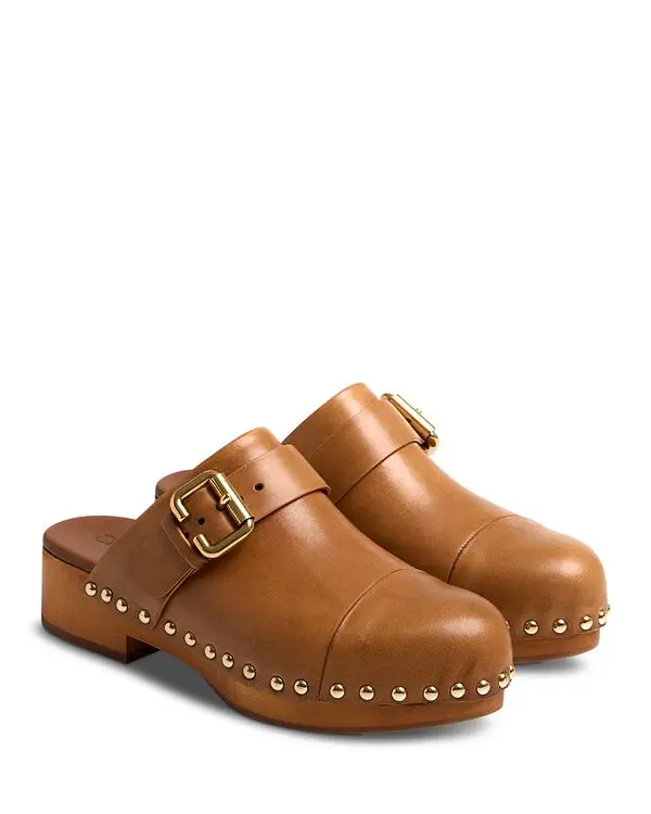Chloé Jeannette Clogs - Ginger Brown