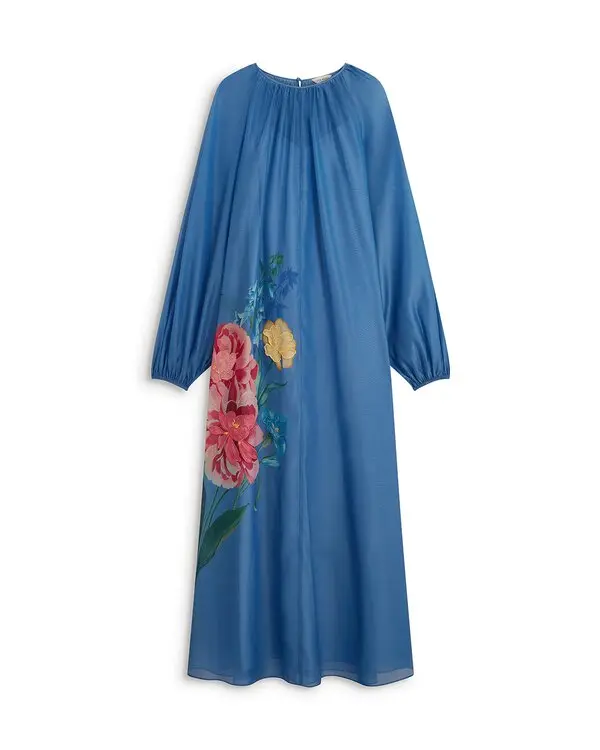 Ted Baker London Niicoh Volume Sleeve Organza Maxi Dress