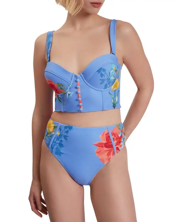 Ted Baker London Lorriee High Waisted Bikini Bottom