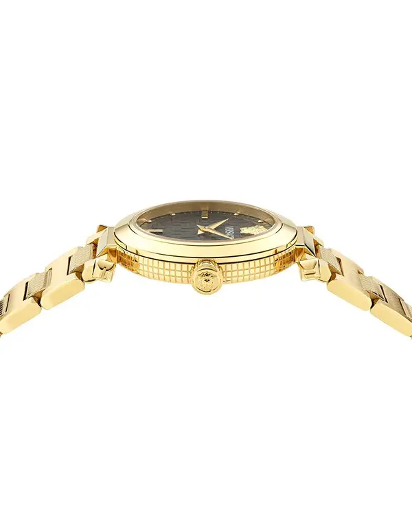 Versace Greek Watch, 35mm - Black/gold