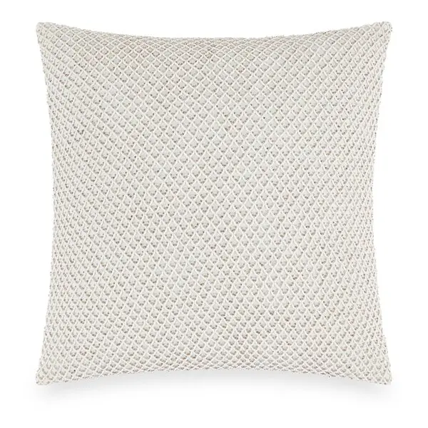 Donna Karan New York Home Beaded Netting Decorative Pillow, 18 X18 - Ivory