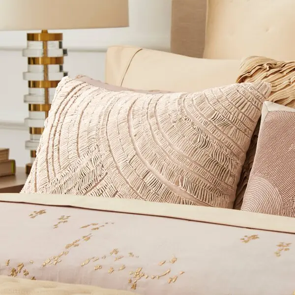 Donna Karan New York Home Foil Printed & Textured Decorative Pillow, 16 X 20