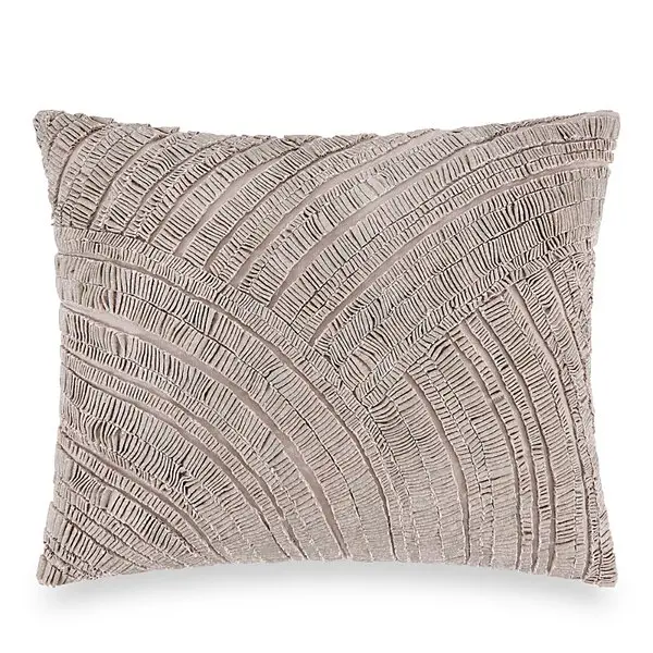 Donna Karan New York Home Foil Printed & Textured Decorative Pillow, 16 X 20 - Orange