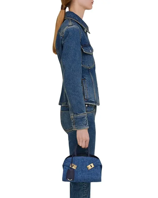 FERRAGAMO Hug Mini Handbag - Denim