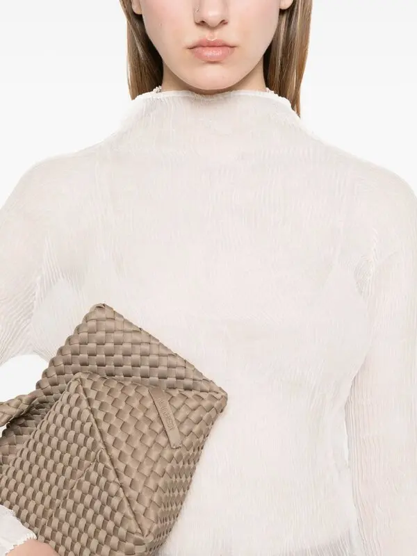 Issey Miyake Chiffon Twist Top - White | Editorialist