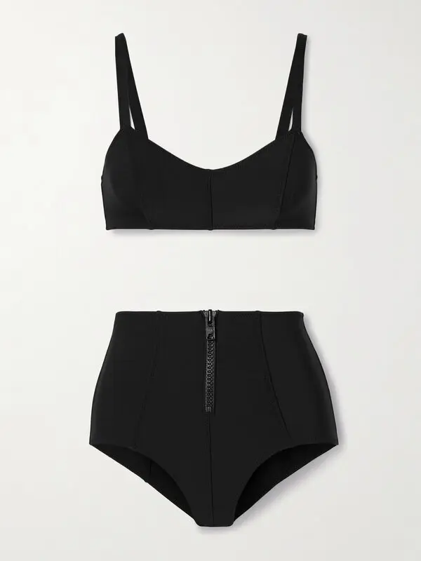 Lisa Marie Fernandez Genevieve Neoprene Bikini - Black