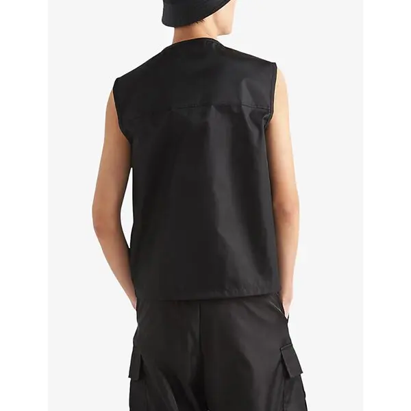Prada Re-nylon Brand-plaque Vest