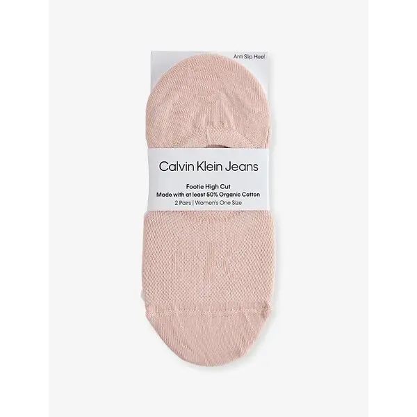 Calvin Klein Footie High-cut Liner Socks Pack - Peach