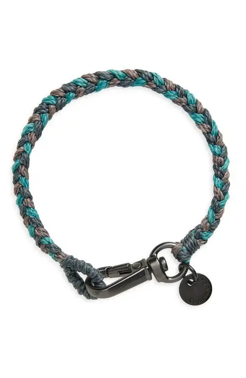 Caputo & Co Swivel Clasp Braided Bracelet - Grey Combo