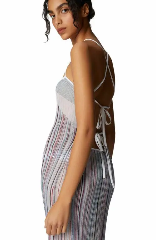 Missoni Long Cover-up With Straight Neckline And Open Back