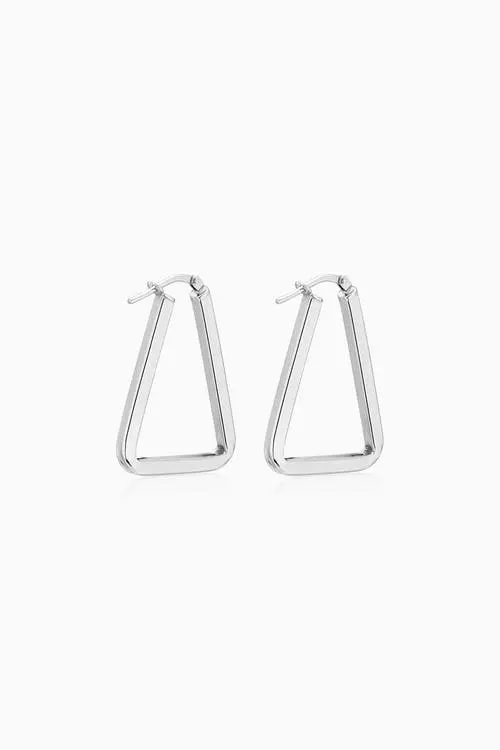 ORADINA Trinity Midi Hoop Earrings