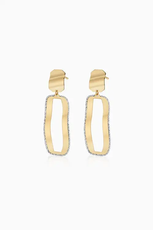 ORADINA 14k Gold Bellissima Drop Earrings - Yellow Gold