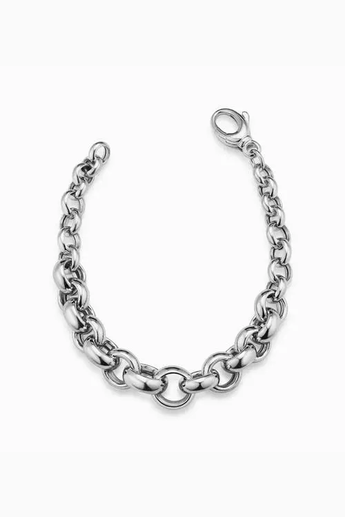 ORADINA Rolo Link Bracelet - Silver
