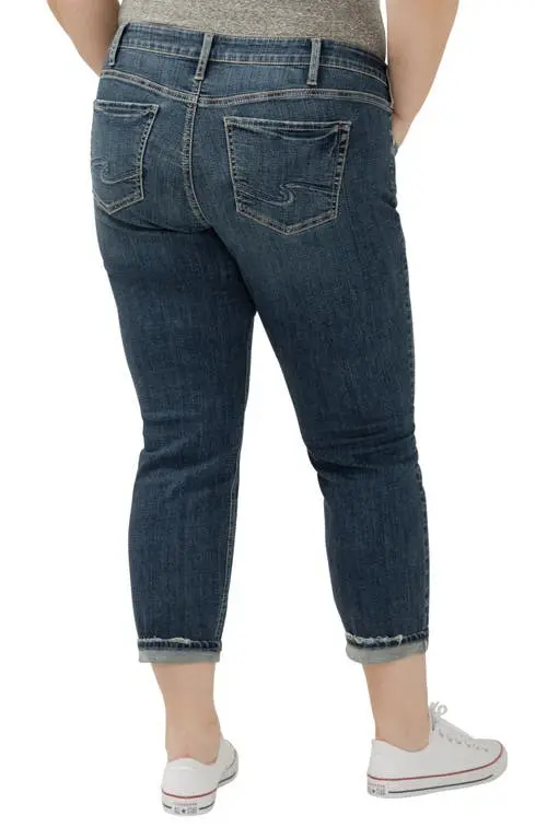 SILVER JEANS CO. Curvy Mid-rise Ankle Boyfriend Jeans