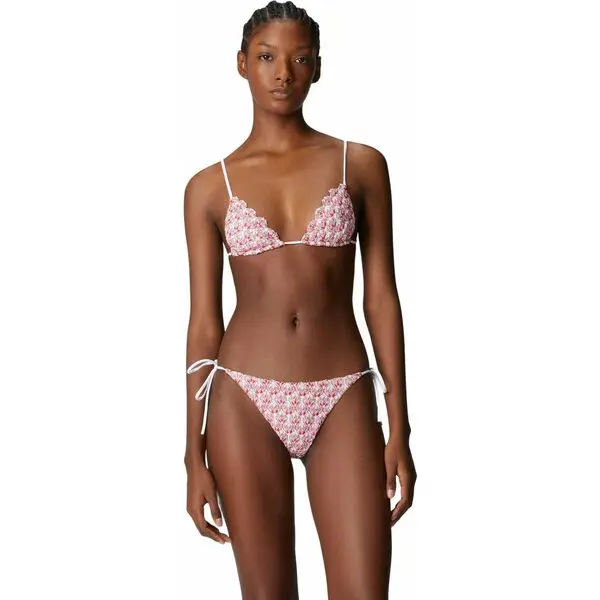 Missoni Bikini With Scalloped Lace - Red
