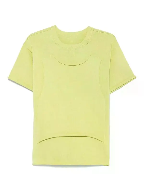 Issey Miyake Knitted T-shirt - Green