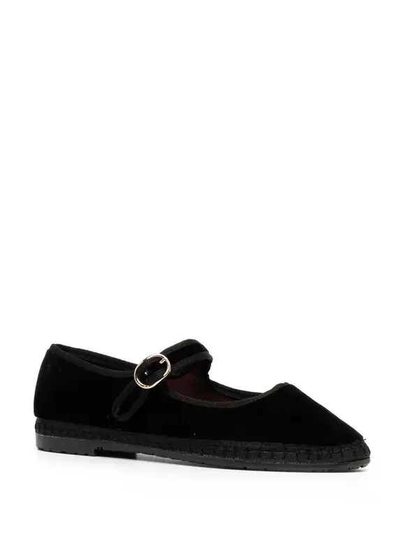 FLABELUS Antonia Ballerina Flats - Black