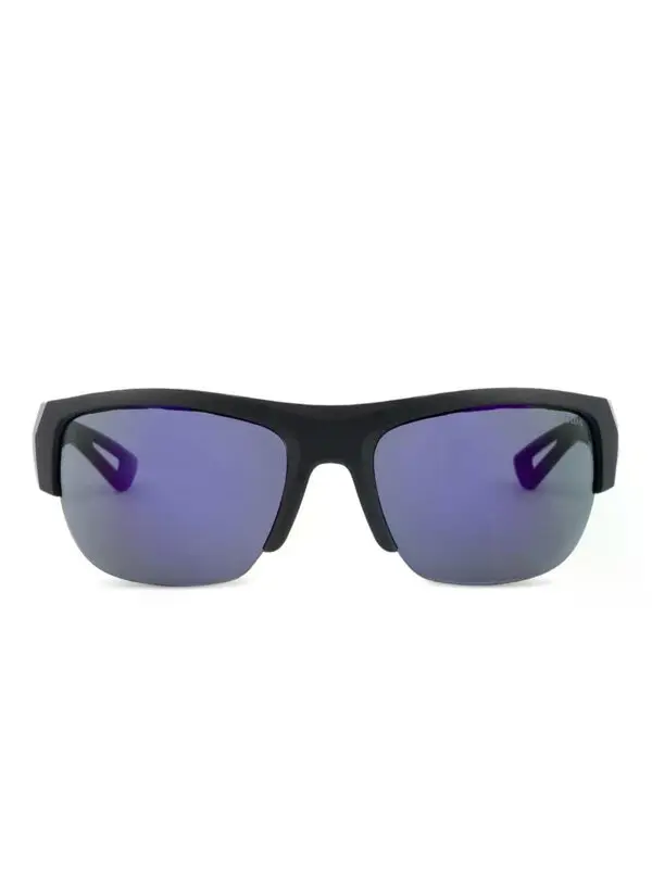 Prada Linea Rossa Logo-print Sunglasses - Black