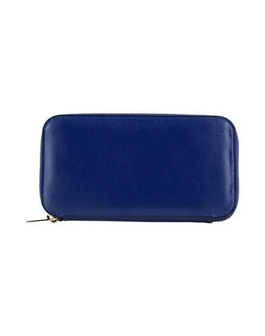 VALEXTRA Wallet Bright Leather - Blue