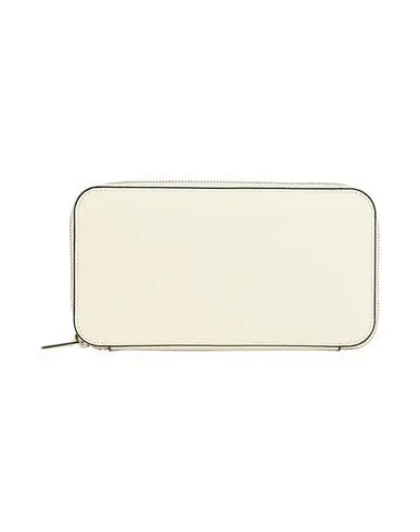 VALEXTRA Wallet Cream Leather - White