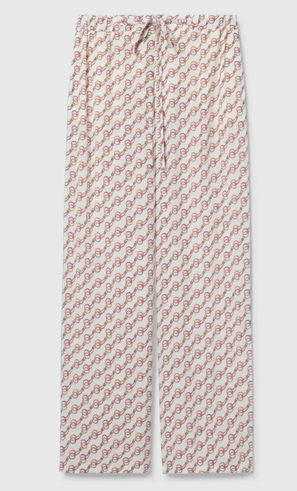 Gucci Printed Silk Pants