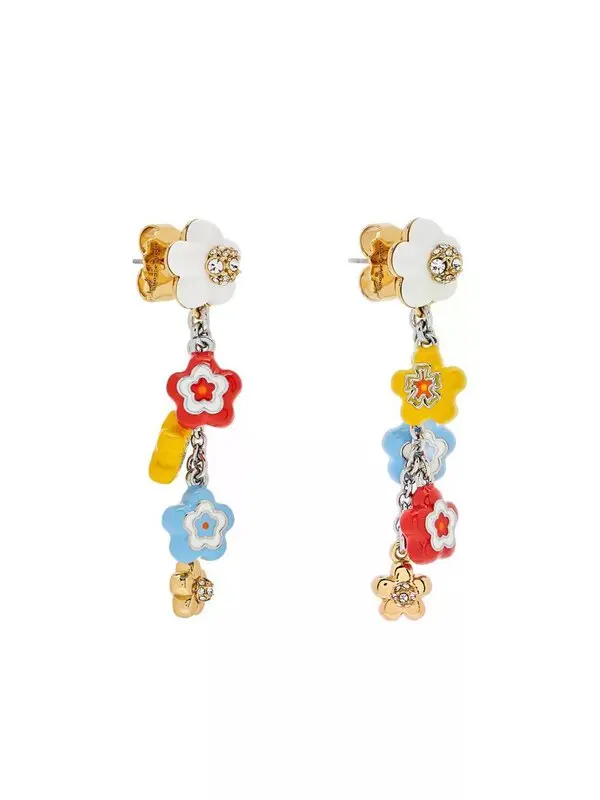 Marc Jacobs Enamel Wild Daisy Drop Earrings
