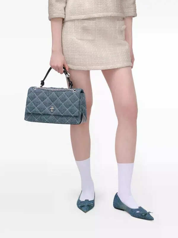 Marc Jacobs Quilted Denim Shoulder Bag - Blue