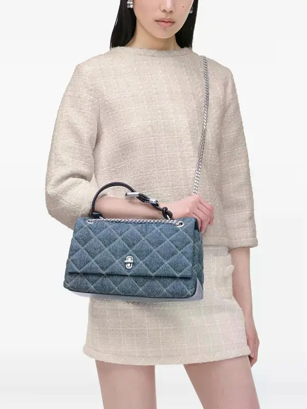 Marc Jacobs Quilted Denim Shoulder Bag - Blue