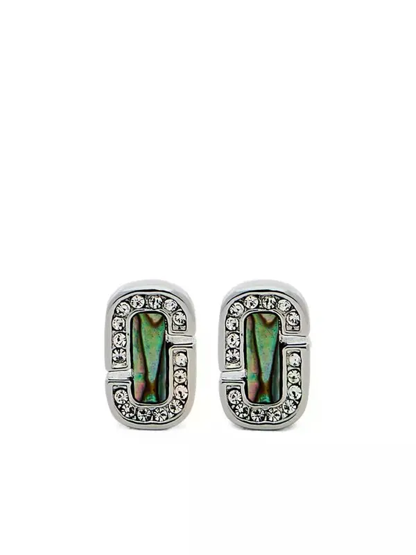 Marc Jacobs The Abalone J Marc Luxe Stud Earrings - Silver