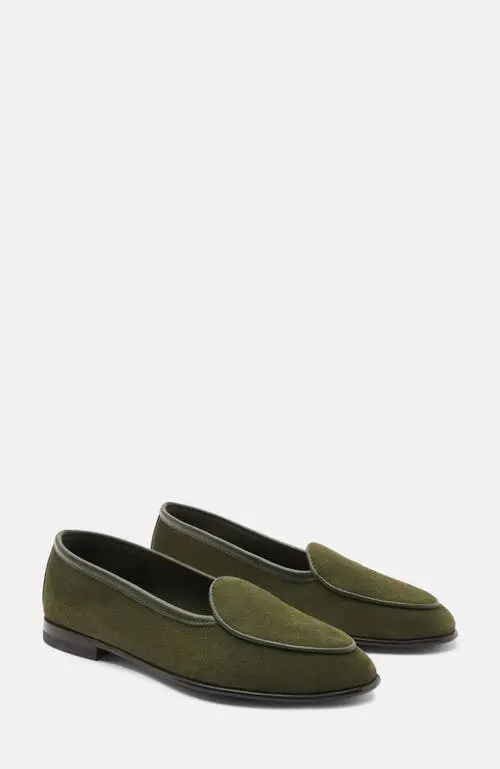 SCAROSSO Nele Loafers - Green- Suede