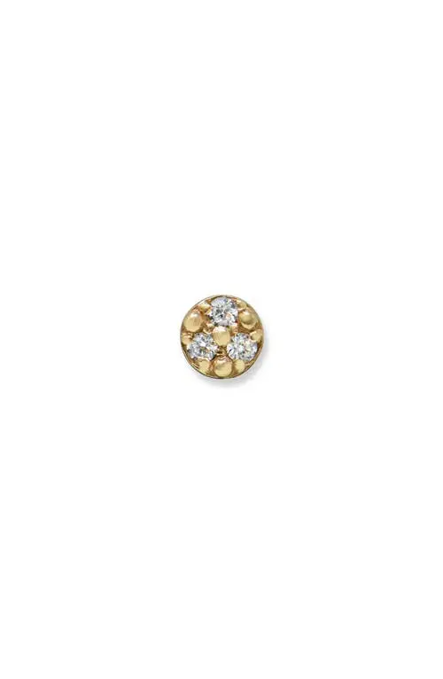 Anzie Cleo Petite Round Single Stud Earring - Gold