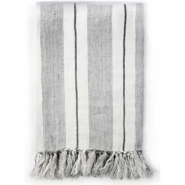 POM POM AT HOME Laguna Throw Blanket - Grey/charcoal