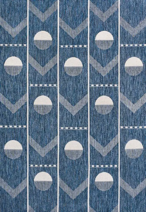 JONATHAN Y Soren Modern Geometri Indoor/outdoor Area Rug - Navy/cream