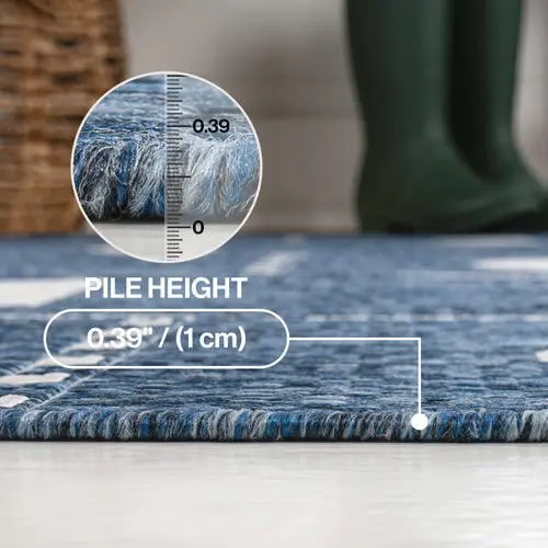 JONATHAN Y Soren Modern Geometri Indoor/outdoor Area Rug - Navy/cream